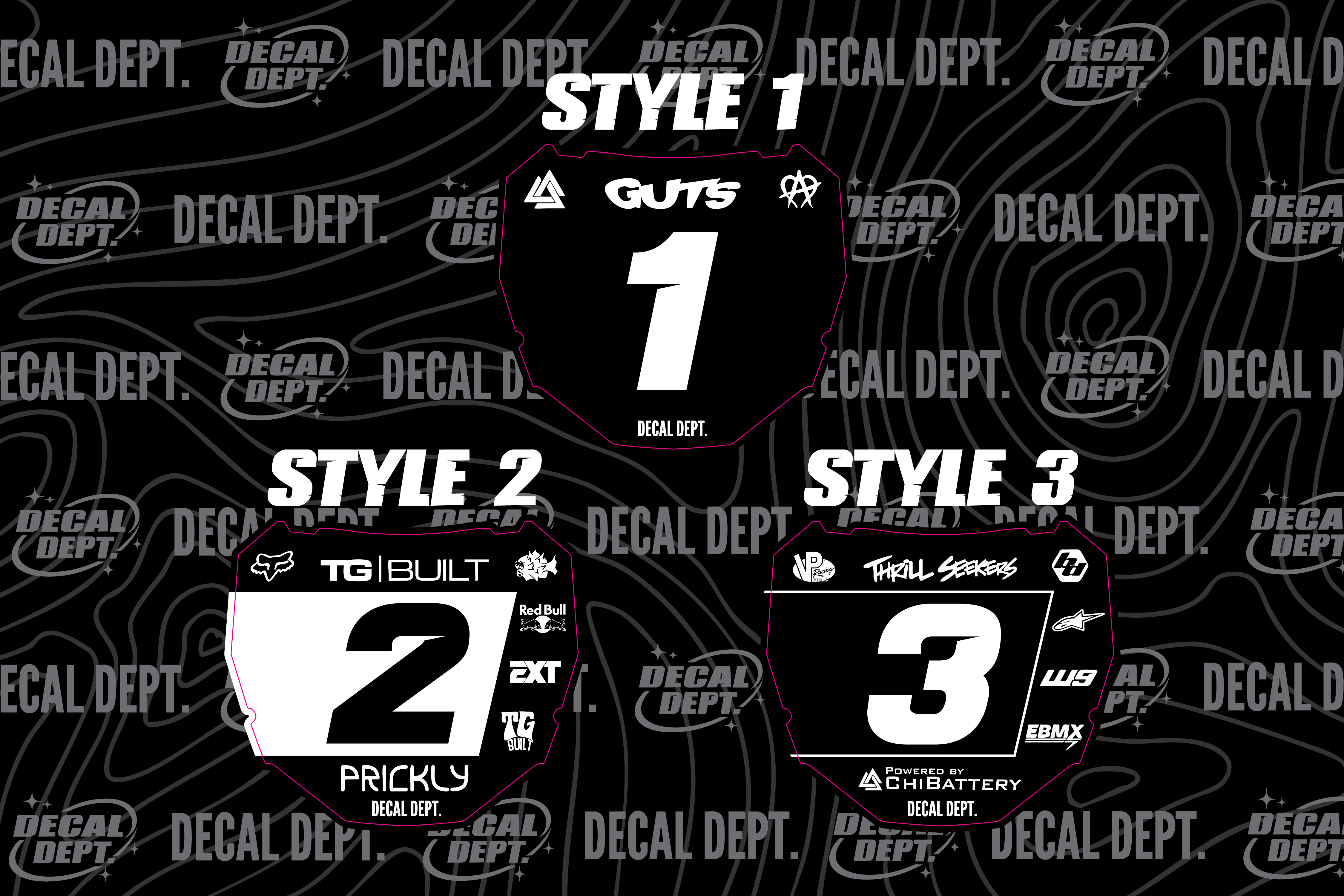 Welcome to Decal Department